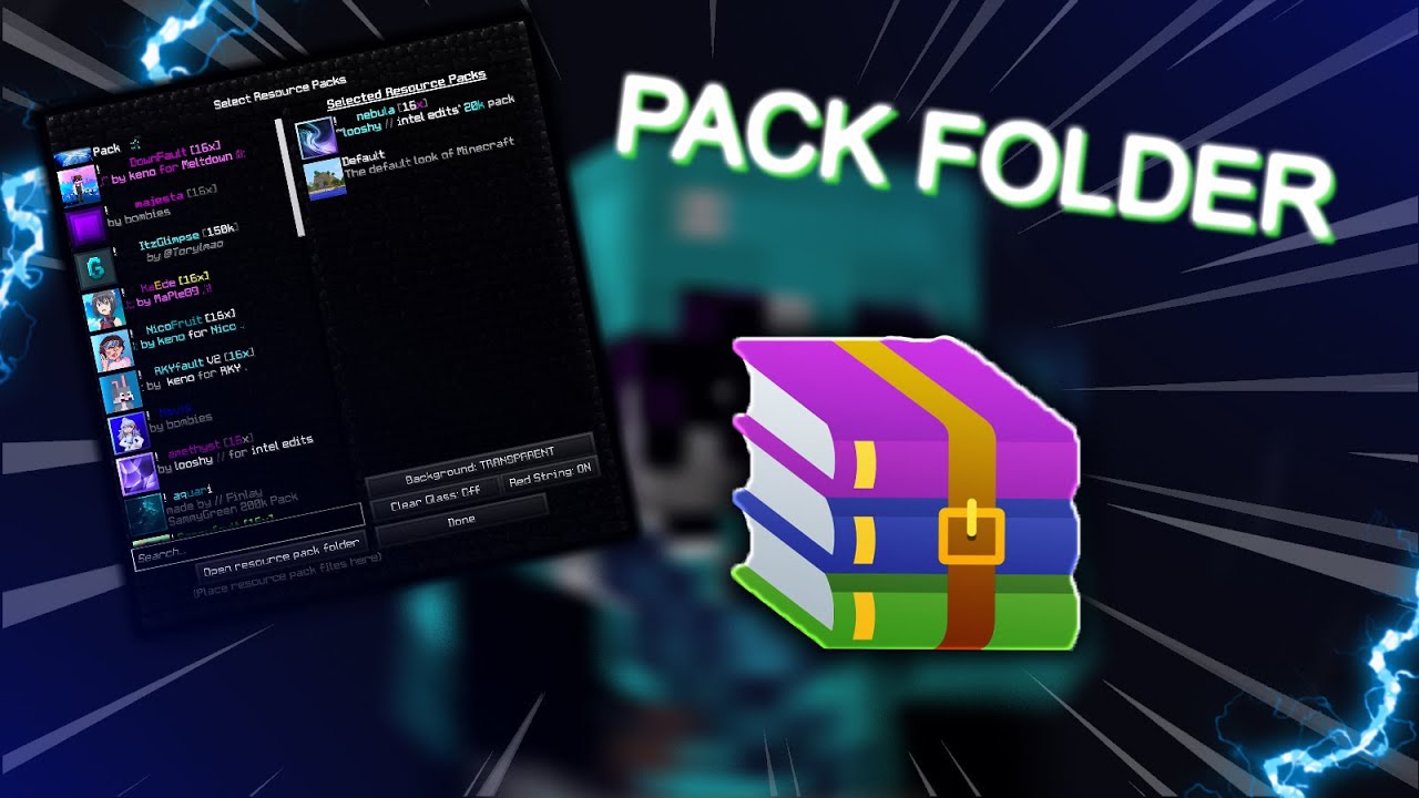 My Pack Folder Release!!! (50+ packs) - YouTube