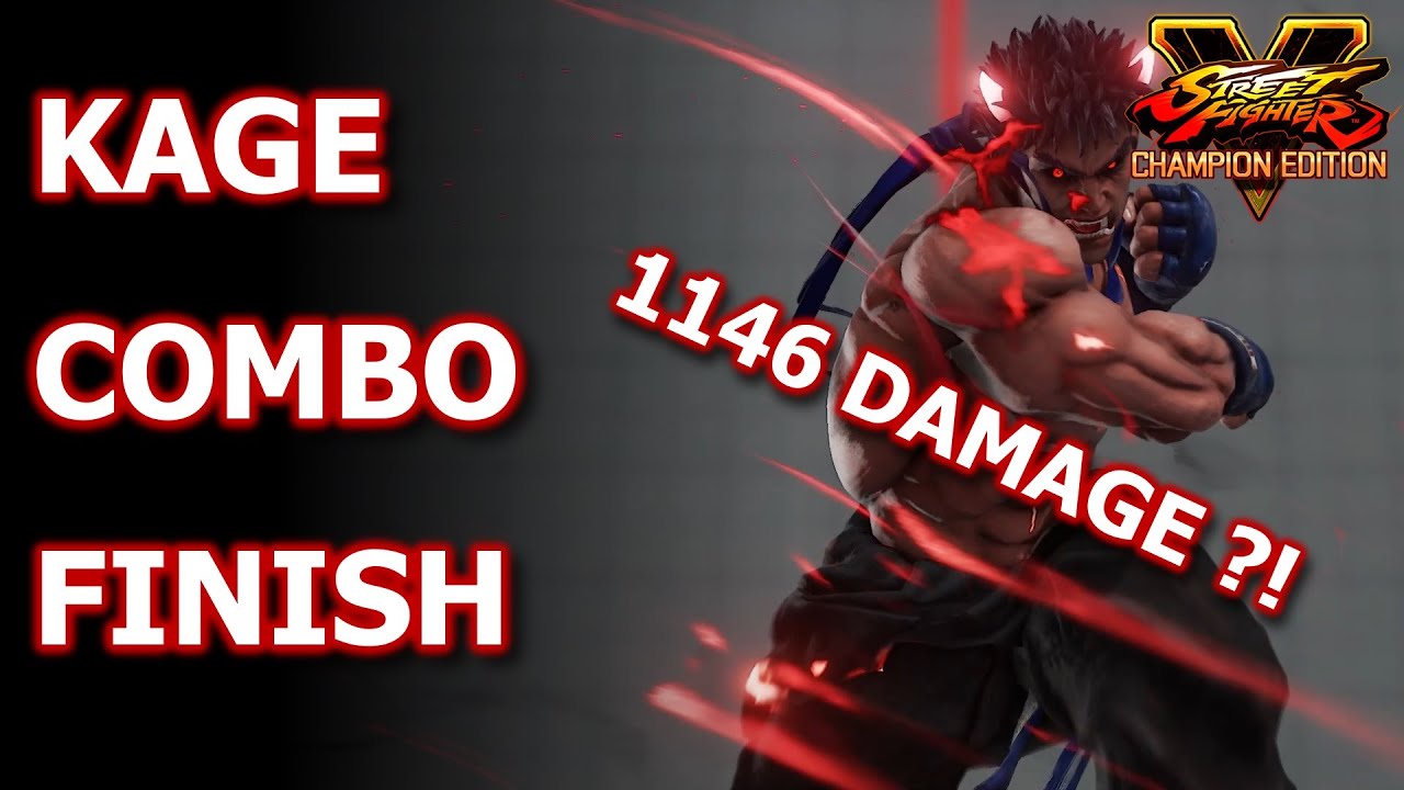SFV Kage Combo Finish - Street Fighter 5 Champion Edition - SF5 Kage ...