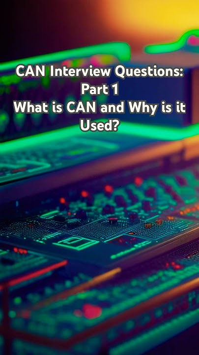 CAN Interview Questions: Part 1. What is CAN and Why is it Used? #embeddedsystemstutorials - YouTube