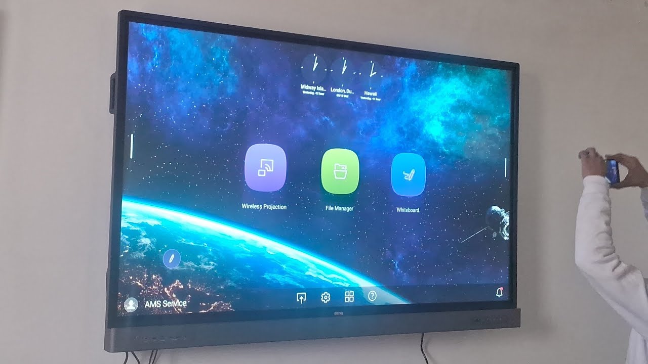 Benq 75 inch led tvTouch Screen installation Price 200000 - YouTube