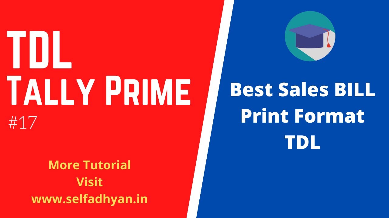 Tally Prime TDL 17 GST Sales Invoice Format TDL Tally Prime New Tally Prime TDL 17 GST Sales Invoice Format TDL Tally Prime New