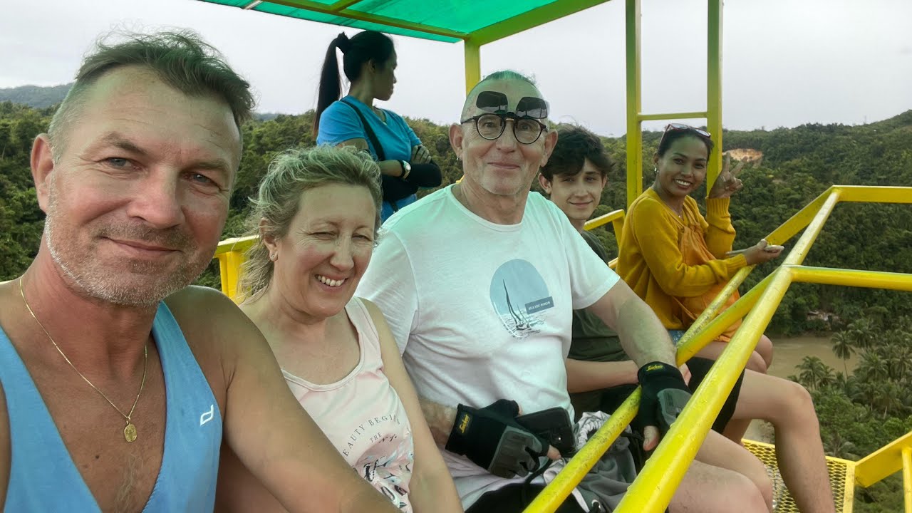 Bohol - Zipline and cable car above Loboc river - YouTube