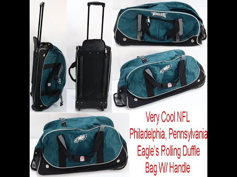 Official NFL Football PA,Philadelphia Eagles Rolling Duffle Travel Bag ...