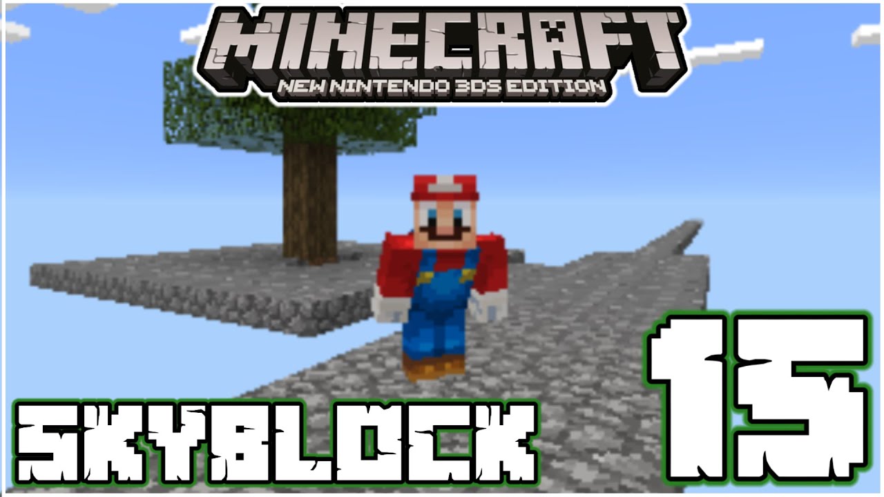 Minecraft 3DS Skyblock #15 | Trees + Wheat + Slabs! - YouTube
