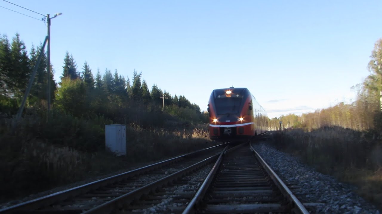 Stadler Flirt DMU 2318 at Pedja station - YouTube