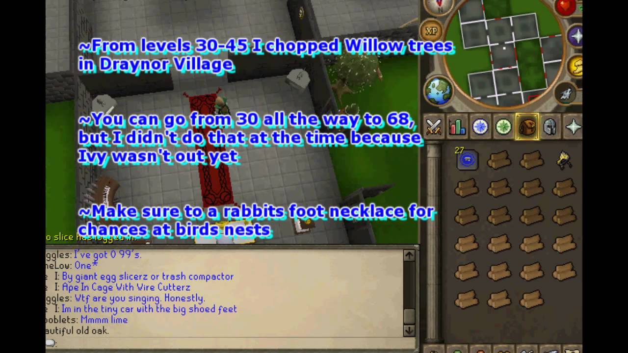 99 Woodcutting guide // How I got 99 Woodcutting - YouTube
