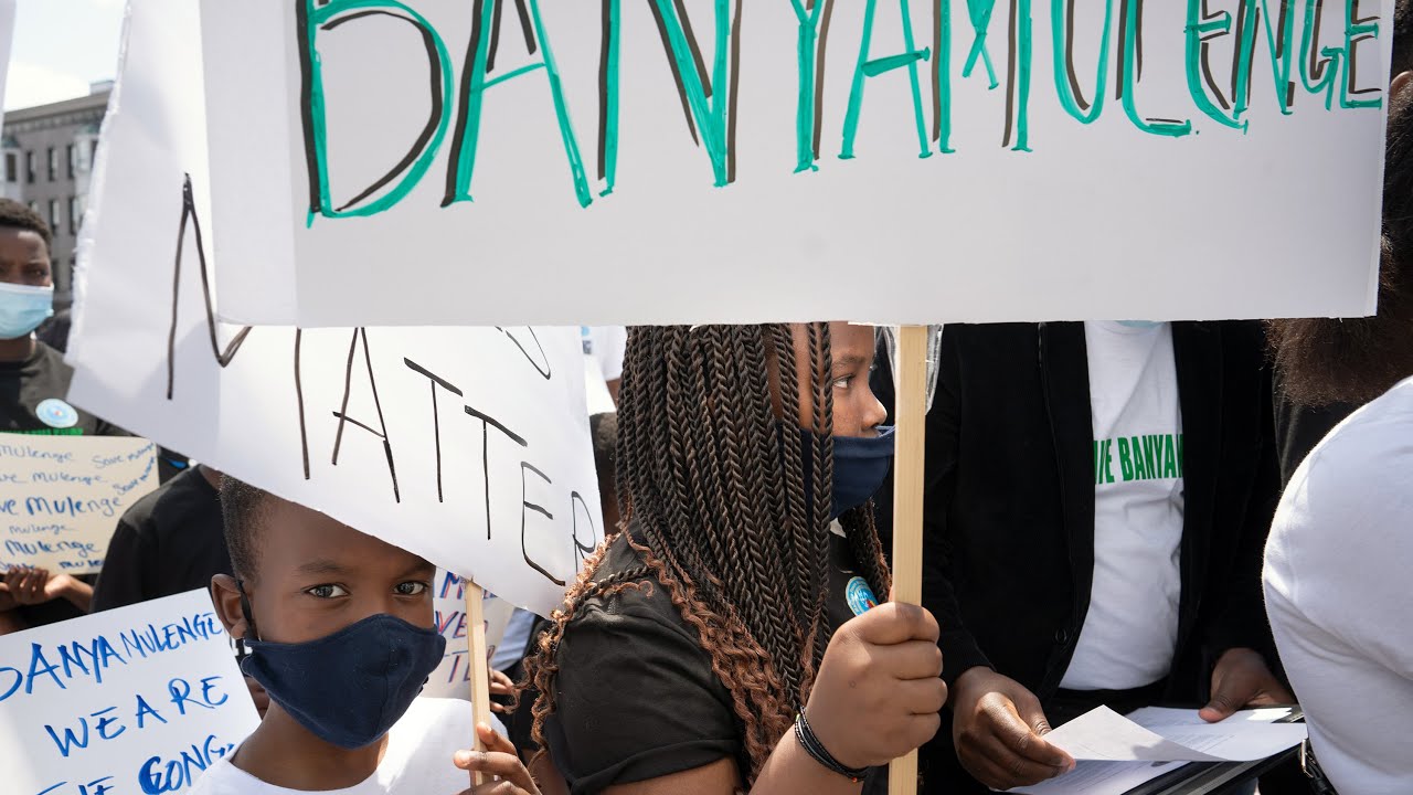 Protest and March for the Banyamulenge - YouTube