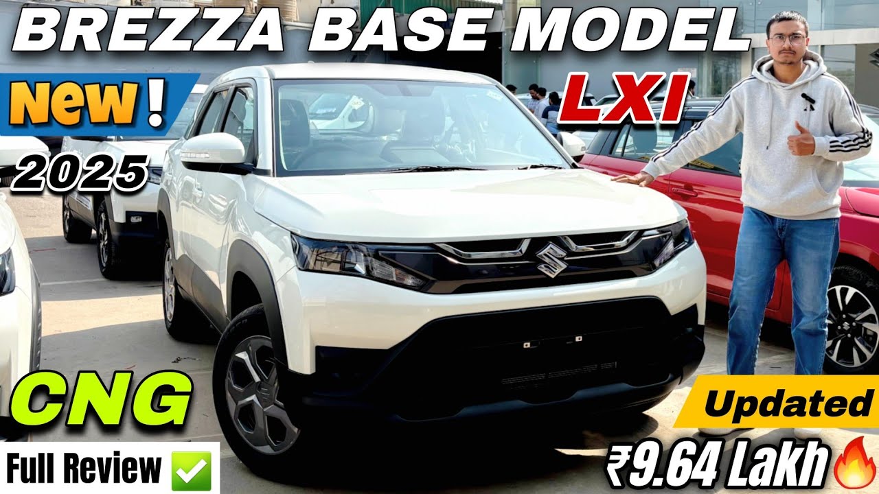 2025 New Maruti Suzuki Brezza LXI CNG Detailed Review | Brezza CNG Base ...