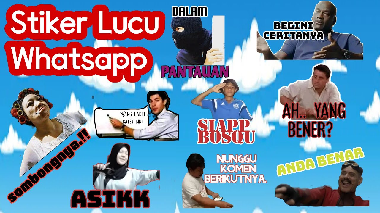 Stiker Wa Lucu ll sticker whatsapp terbaru ll stiker gambar meme lucu ...