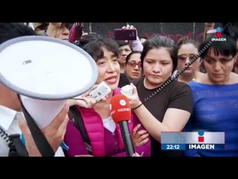 Mujeres en CU marchan para protestar por asesinato de Lesby
