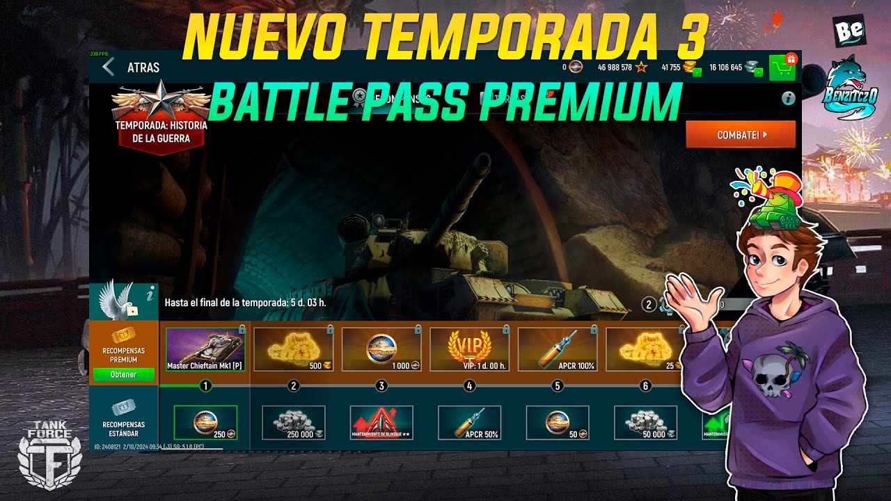 NUEVO TEMPORADA 3 [BATTLE PASS PREMIUM] 26/01/2024 | Tank Force Steam ...