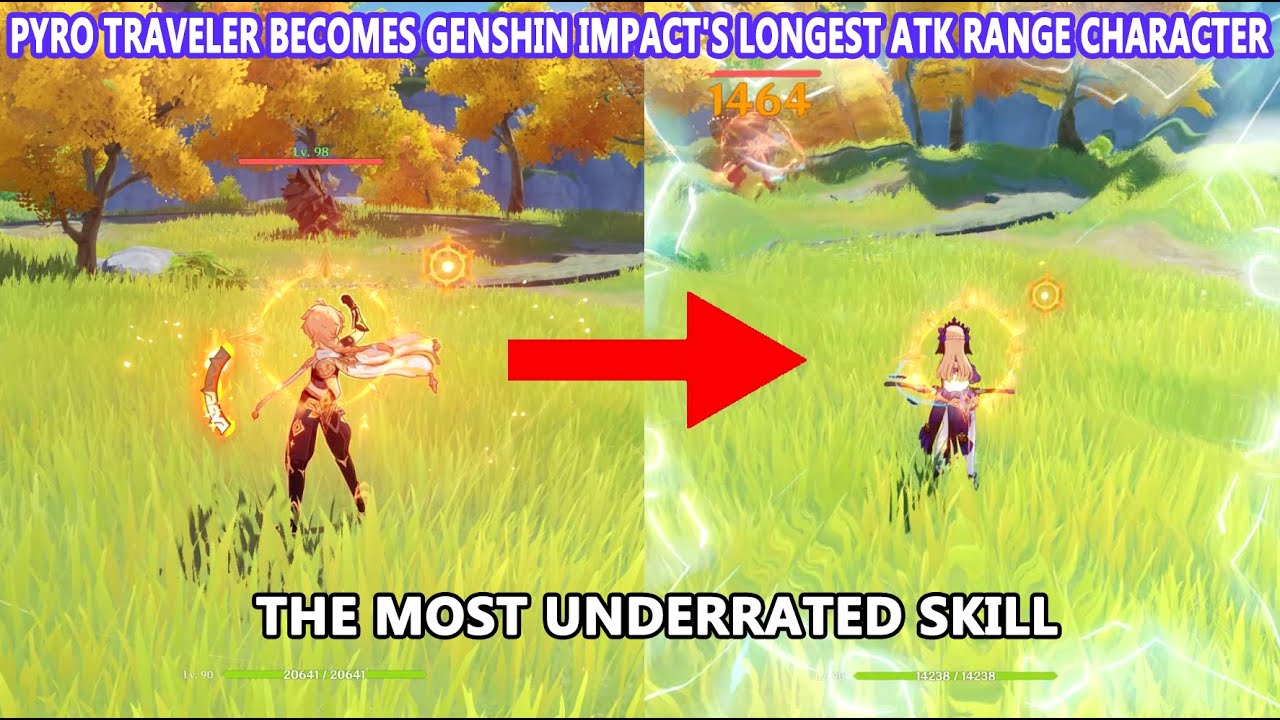 Pyro Traveler Becomes Genshin Impact's Longest Attack Range Character ...