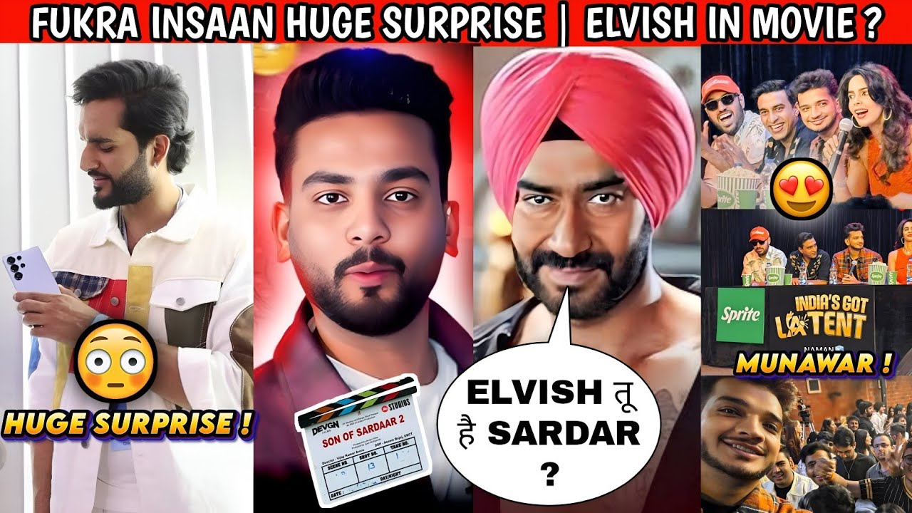 Fukra Insaan HUGE SURPRISE 🤯 | Elvish Yadav In Son Of Sardar 2 Movie | Munawar Faruqui IGl ...