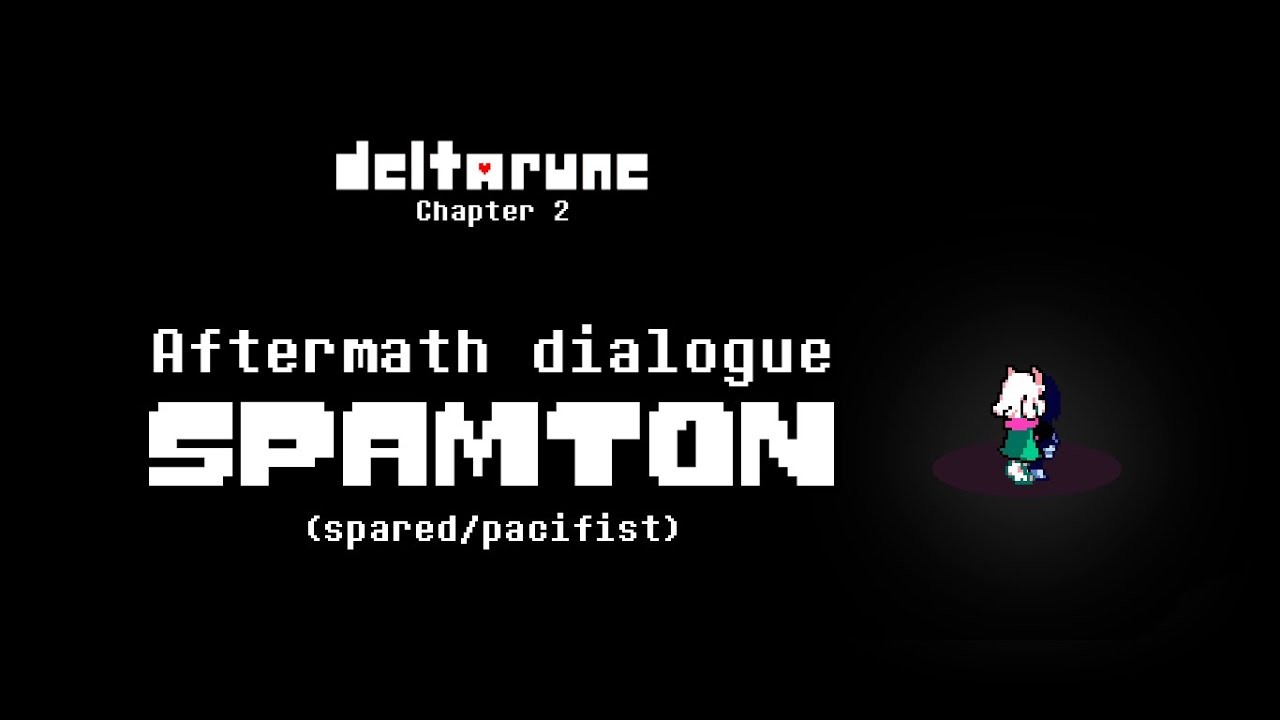 DELTARUNE Chapter 2 | Spamton's Fight Aftermath Dialogue - YouTube
