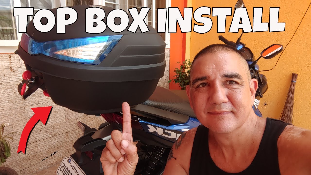 Raven Bracket and Top Box Install for Honda Click 125i - YouTube