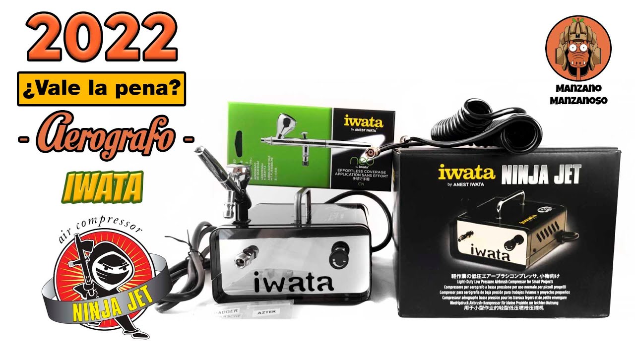 Aerografo IWATA Neo y compresora NINJA JET- Unboxing 2022 - YouTube
