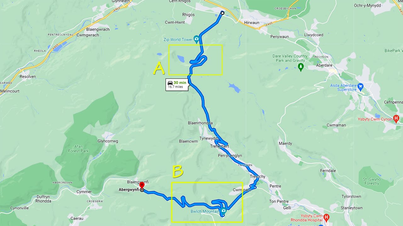 Bwlch Mountain Road - South Wales... on my Honda Deauville. 21st May ...