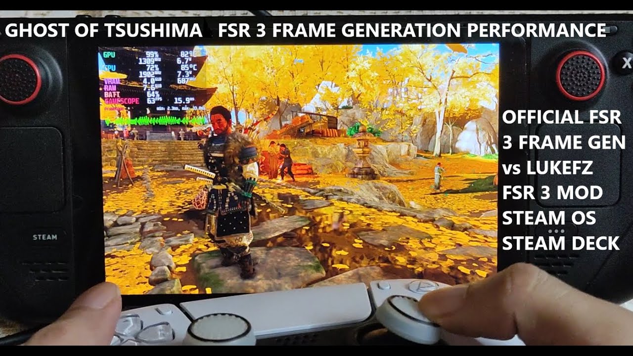 Steam Deck Ghost of Tsushima Broken Official FSR 3 Frame Generation Fix ...