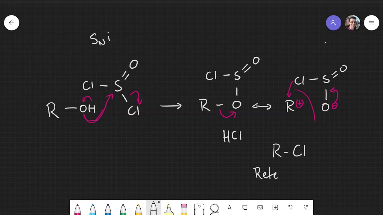 SNi reactions with SOCl2 - YouTube