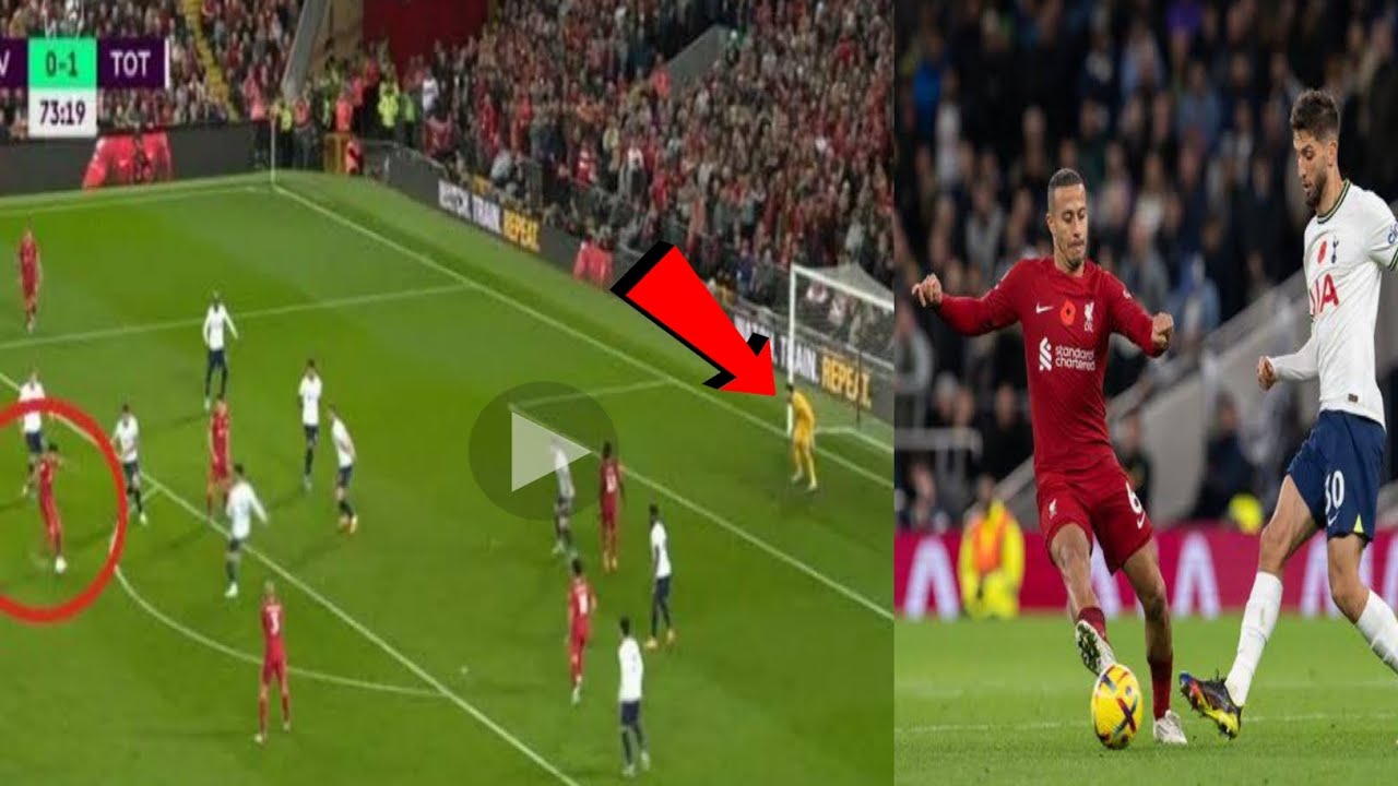 Luis Díaz disallowed VAR OFFSIDE goal vs Tottenham & Curtis Jones RED ...