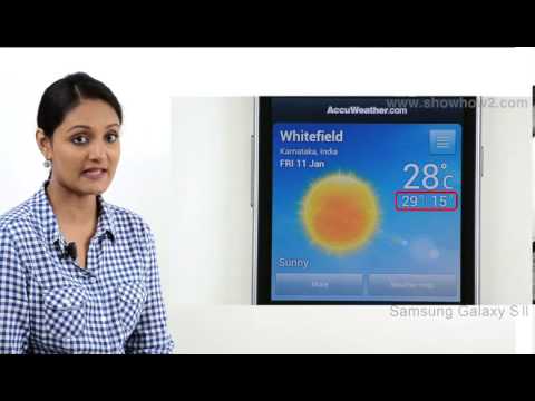 Samsung Galaxy S2 - How to See Weather Details For Any Day Of The Week ...