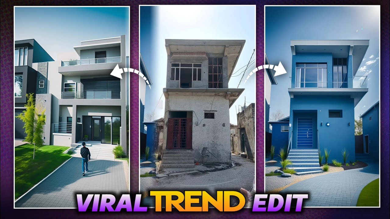 BEFORE AND AFTER HOUSE ARCHITECT AI REELS TUTORIAL || TRENDING REELS ...