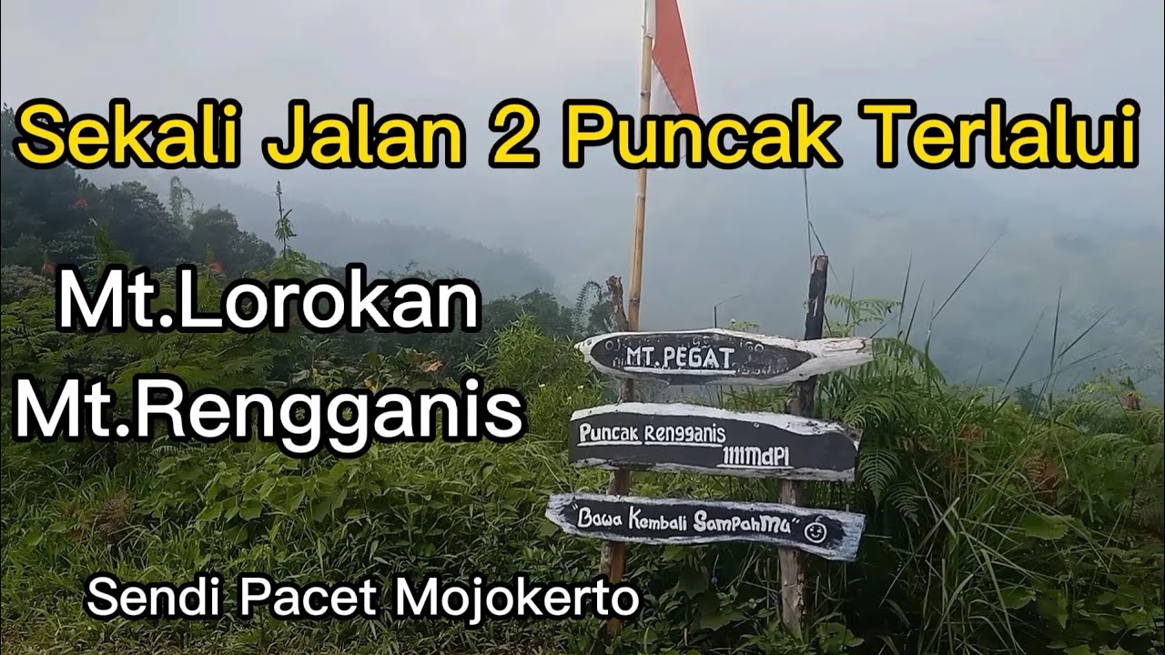 Satu Jalur 2 Puncak|Mt.Lorokan - Mt.Pegat - YouTube