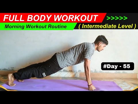 ( Day - 55 ) Full Body Muscles Exercises || Home Exercise Workout ...