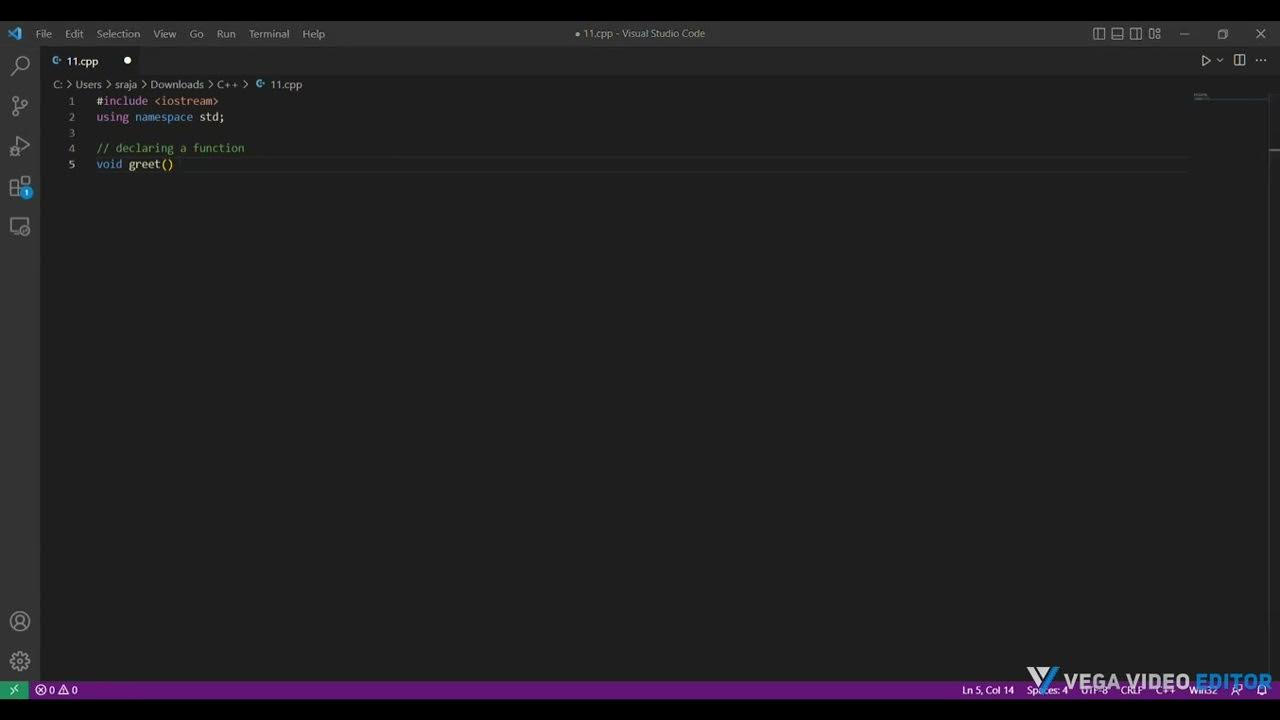 C++ (Programming Language) Project 11: 'Function' Created by Trishanth Kumar - YouTube