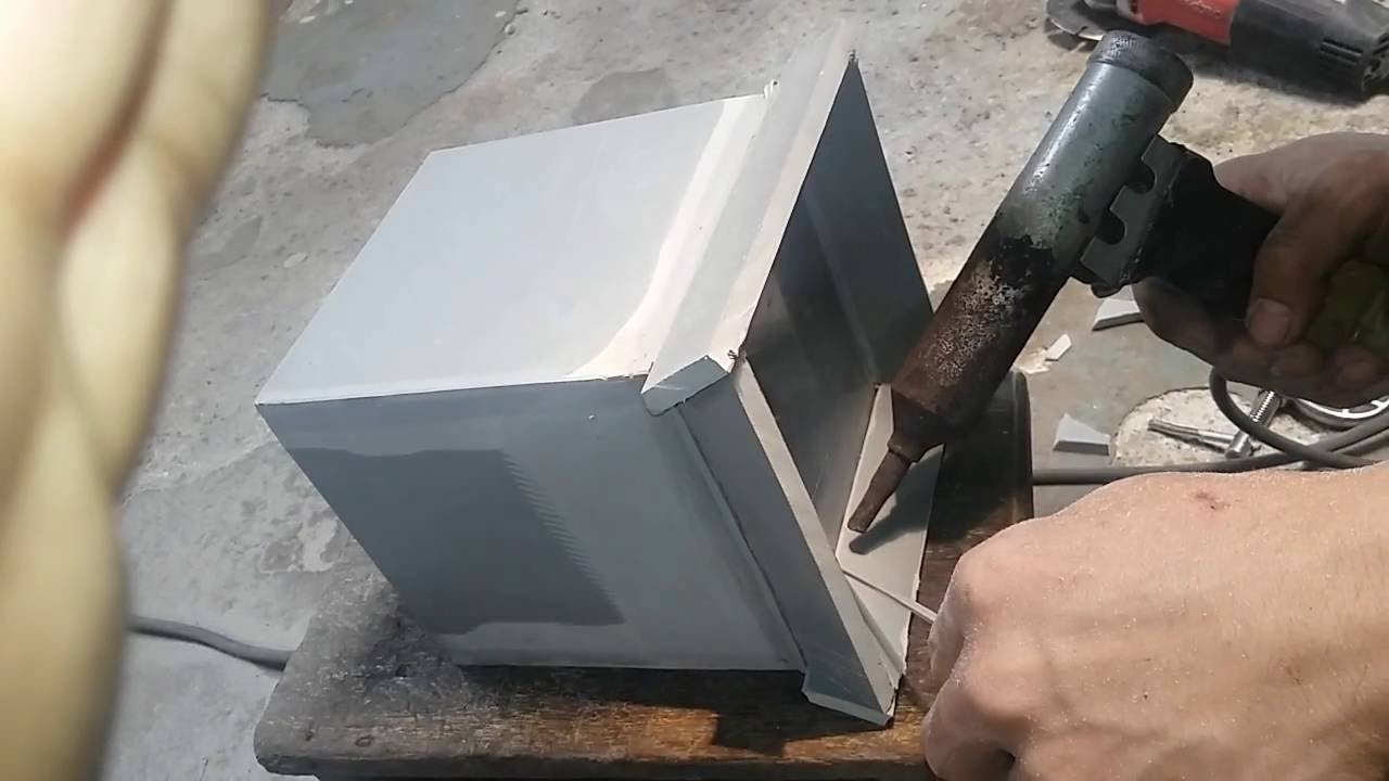 teknik Las pvc .las plastik - YouTube