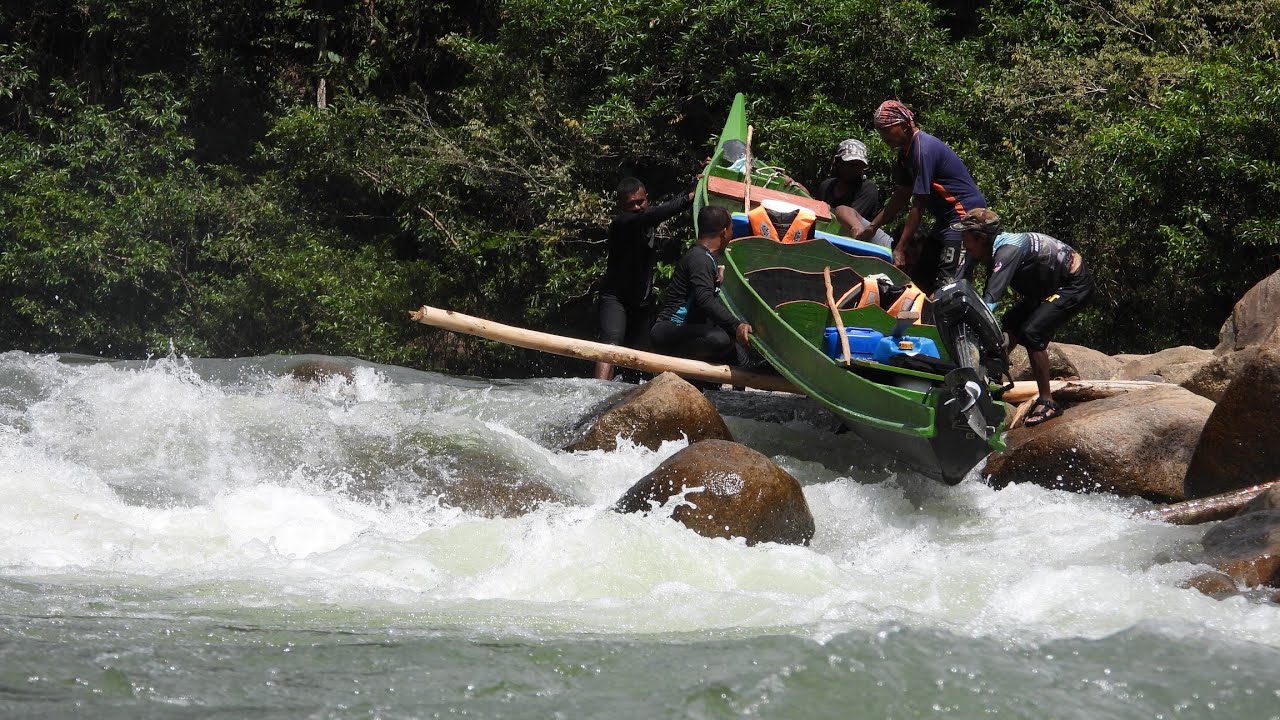 JERAM PERAHU SUNGAI SEPHIA, TAMAN NEGARA, ULU Tembeling - YouTube
