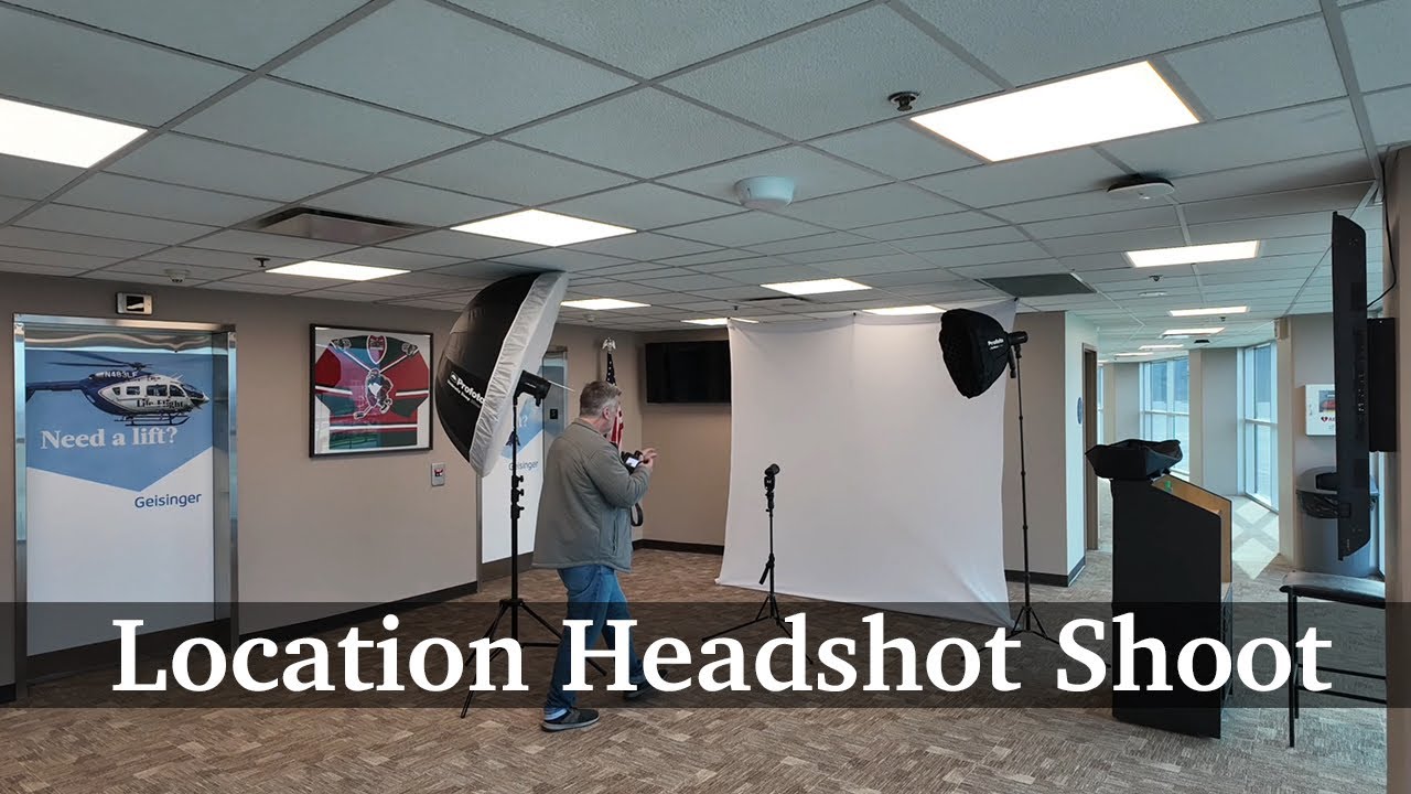 Location Headshot Shoot - Setup and Breakdown - YouTube