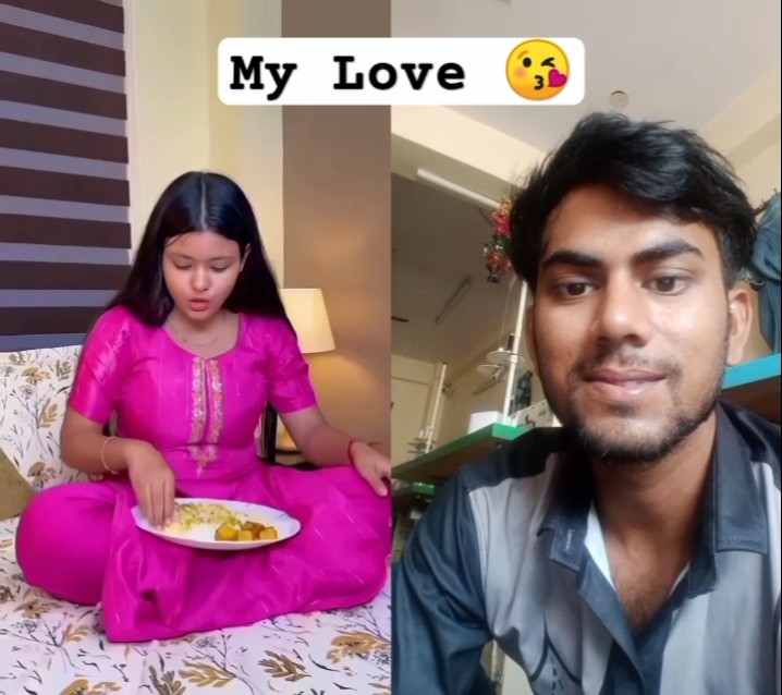 My love 😘 #funny #comedy #unfrezzmyaccount #love #acting #prasvcreation #couple #coupledailouges ...