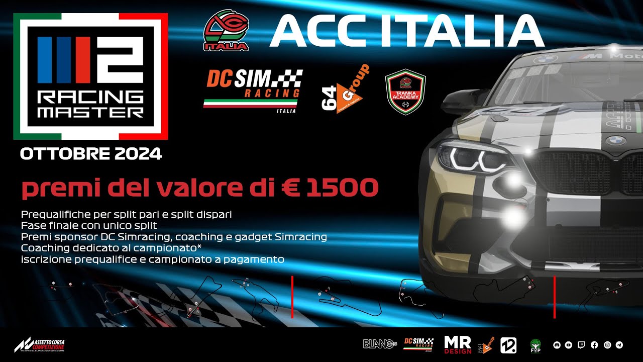 Racing Master BMW M2 1 Tappa Imola split dispari - YouTube