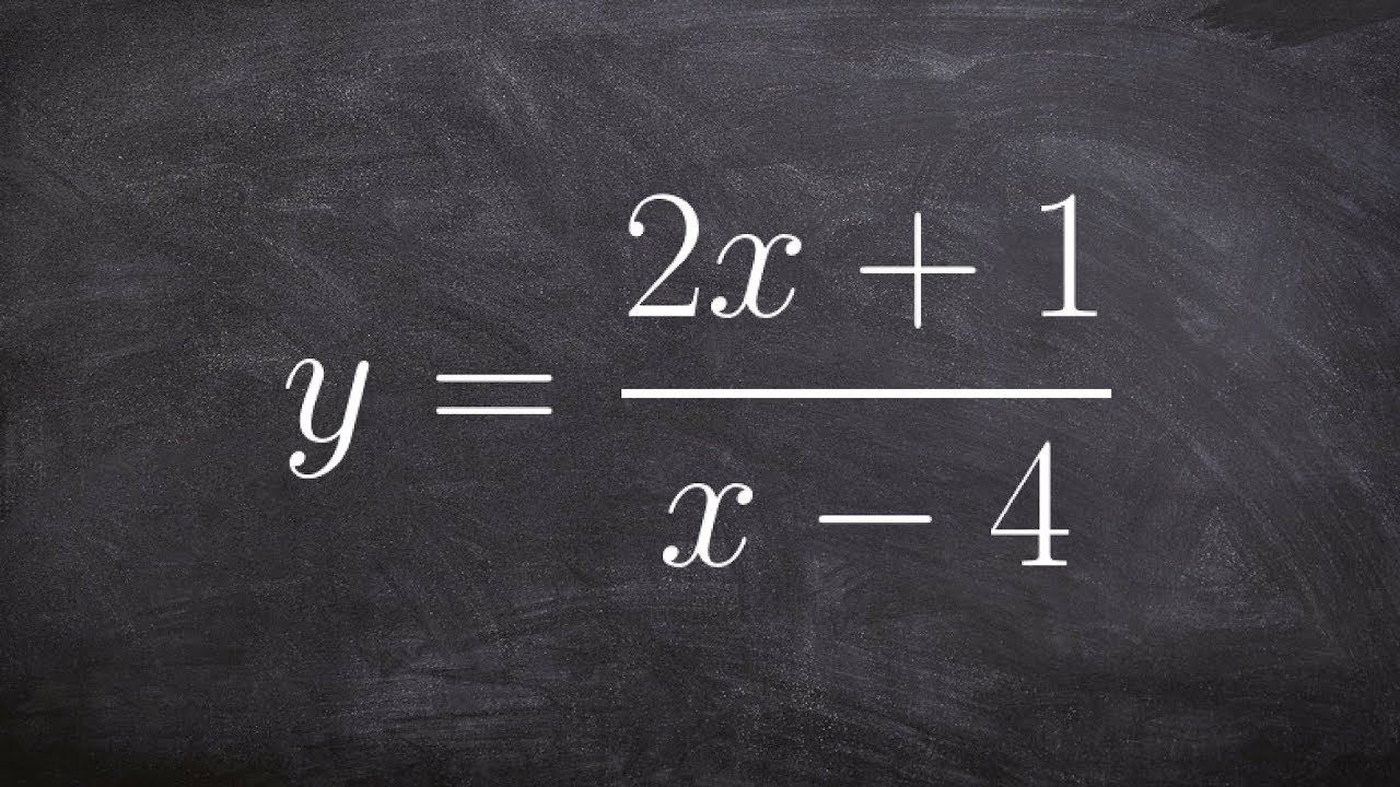 Find inverse of a rational equation then determine domain and range ...