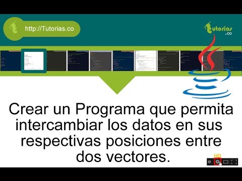 arrays -- java(intercambiar vectores) - YouTube