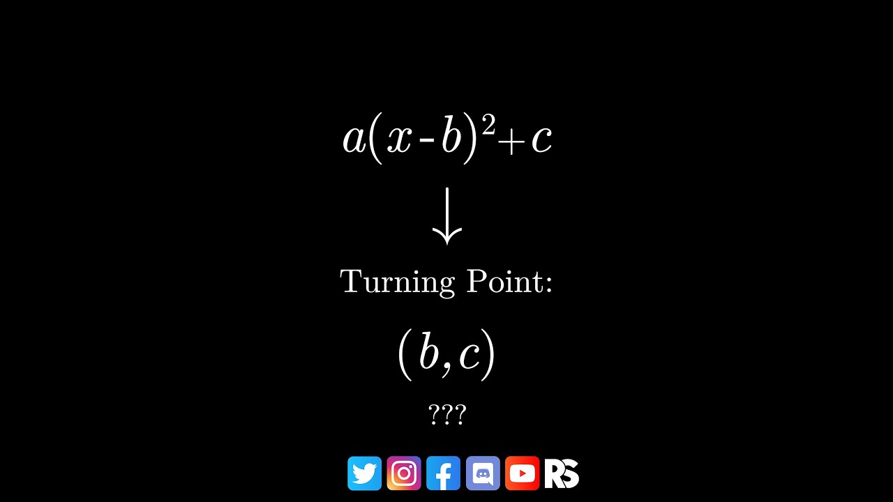 Quadratic Turning Point - YouTube
