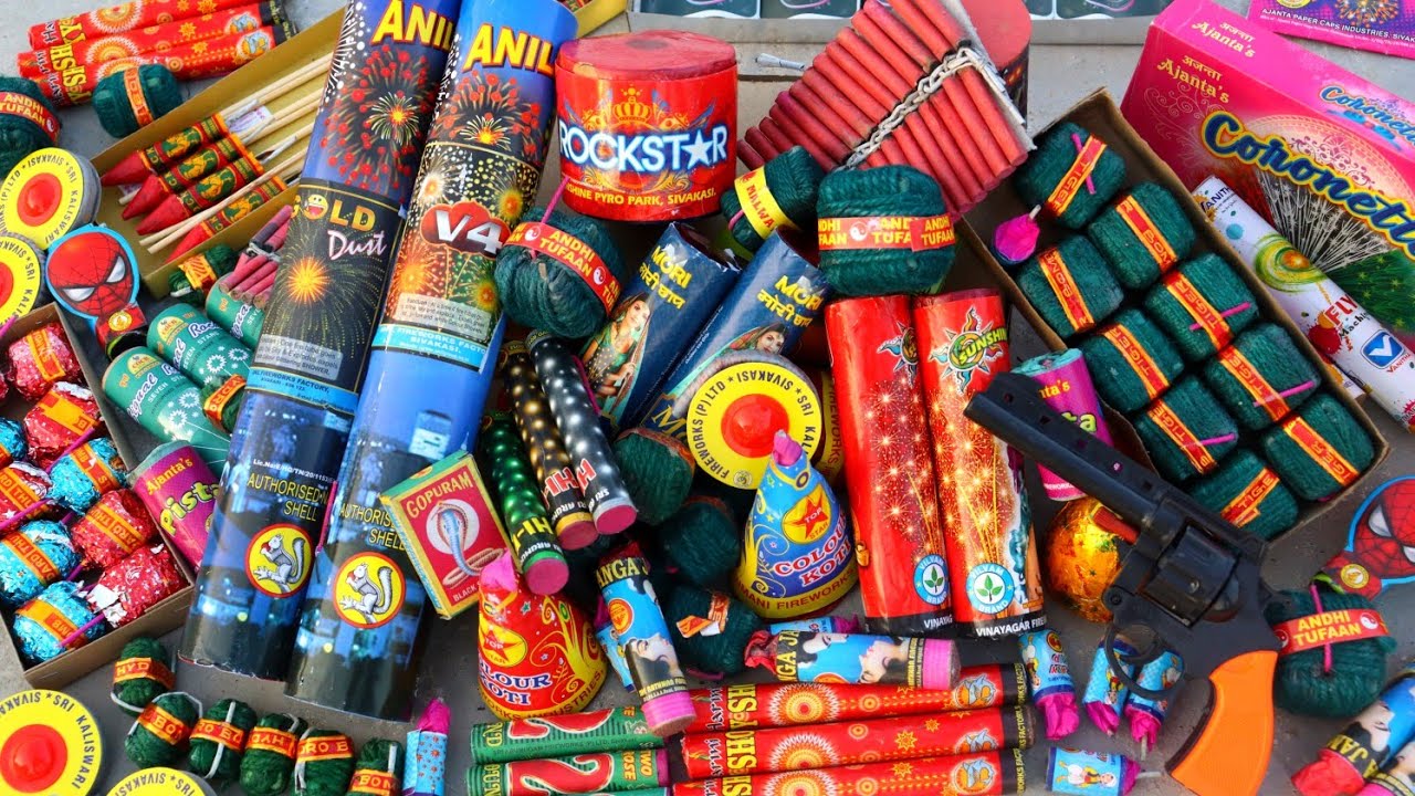 Diwali many types of Fireworks testing | some different types fireworks ...