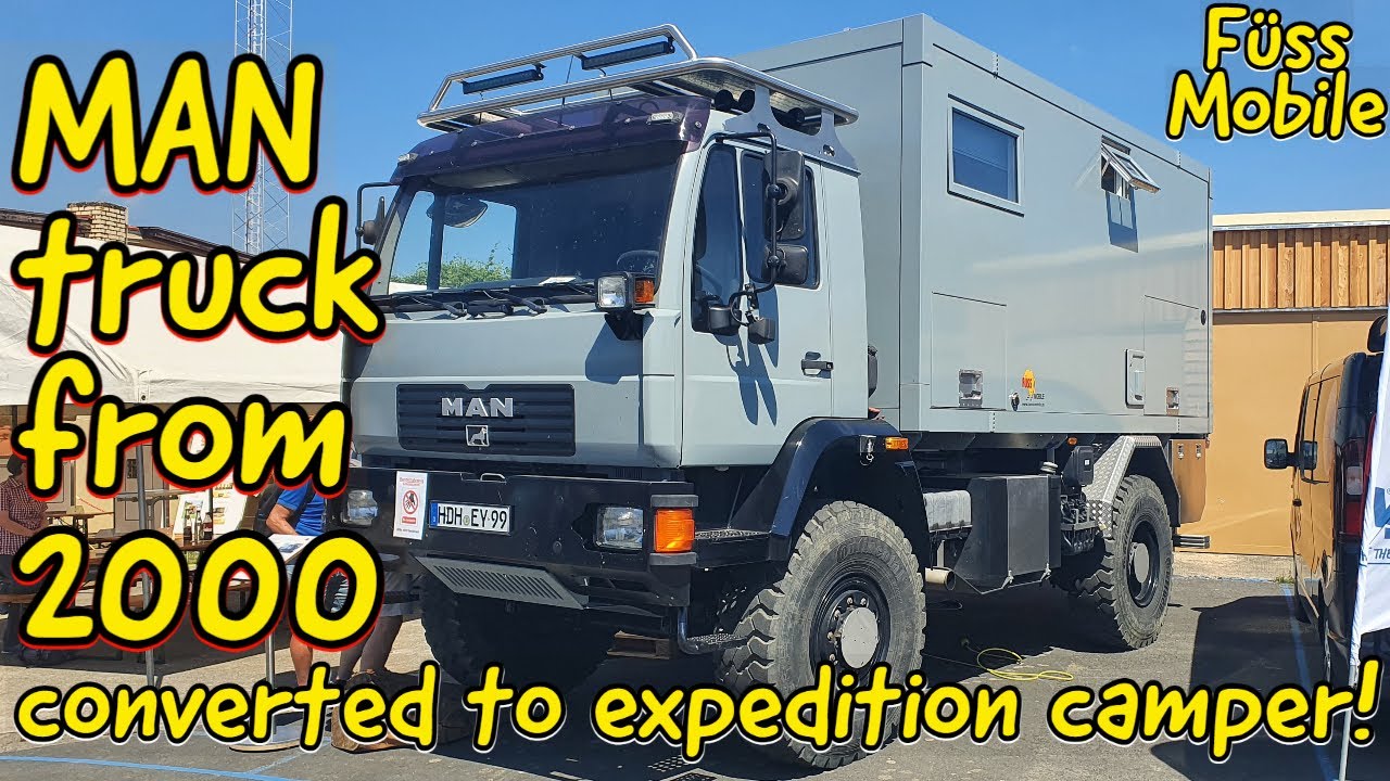 2000 MAN truck converted to 4x4 camper expedition vehicle by Füss ...