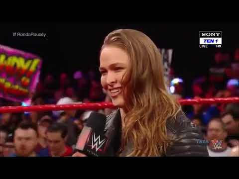 WWE Ronda Rousey puts Triple H into the TABLE !!!! - YouTube