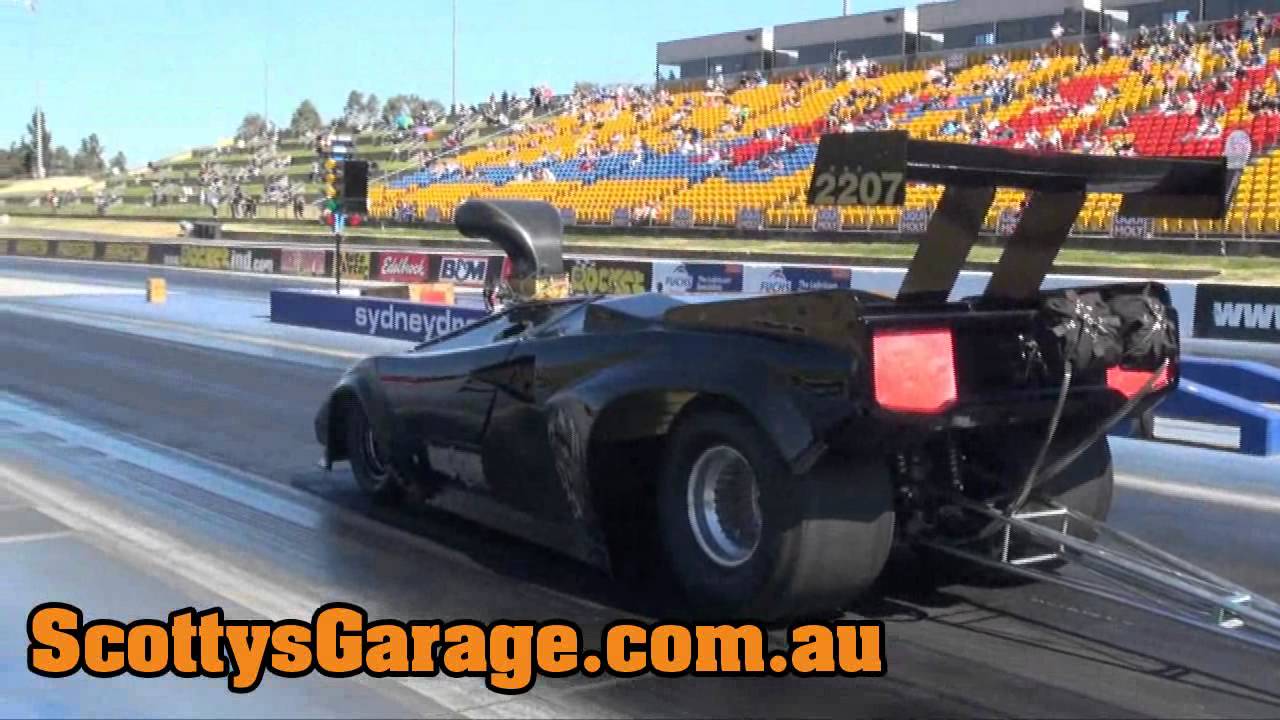 UB6IB9 - Crazy Lambo Dragcar - YouTube