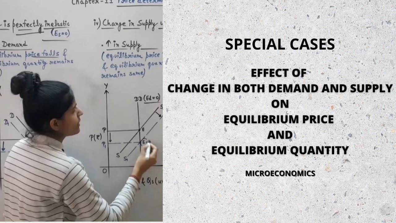 Special cases | Change in both demand and supply | Equilibrium price ...