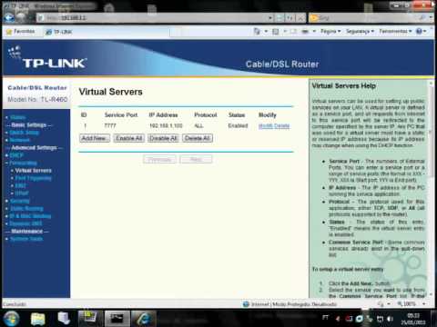 ABRIR PORTAS DO ROTEADOR TP-LINK.mp4 - YouTube