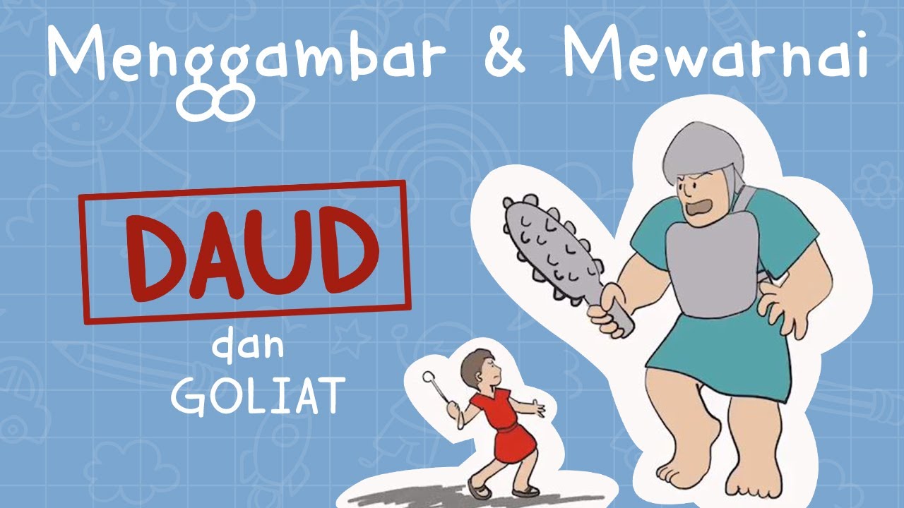 ♥♥♥ Daud Dan Goliath - menggambar dan mewarnai ♥♥♥ (Drawing David and ...