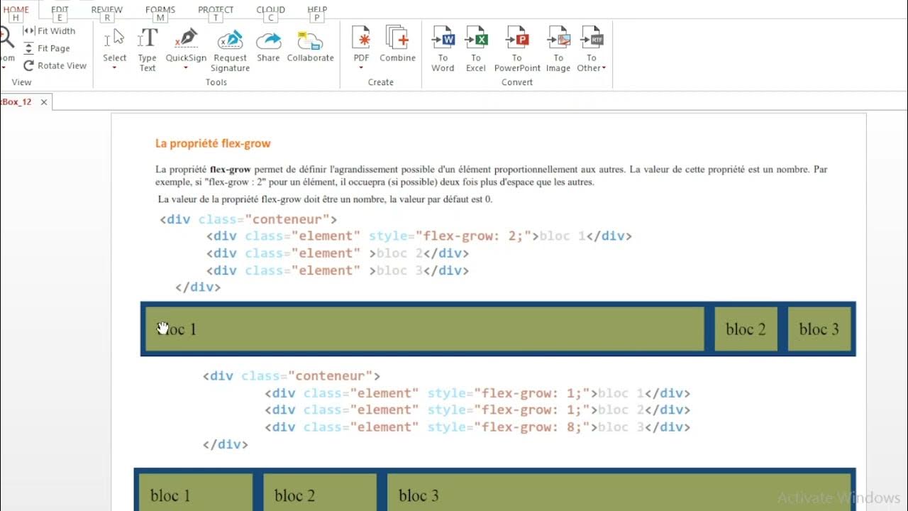 Cours css3 (Vidéo 32) : flexbox, grow property - YouTube
