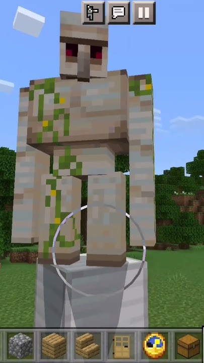 How To Make Iron Golem Minecraft Creative Craft Shorts Youtube