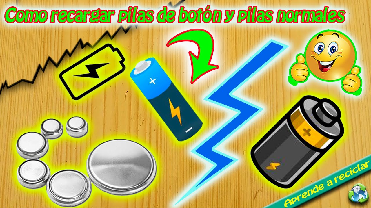 Como recargar pilas de botón y pilas normales - YouTube