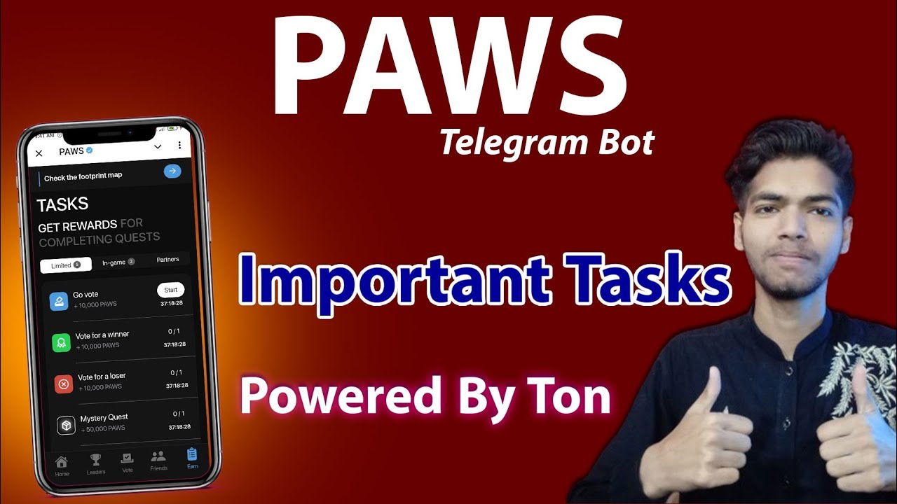 Paws Telegram bot Important tasks | Paws Telegram Kase join karain ...