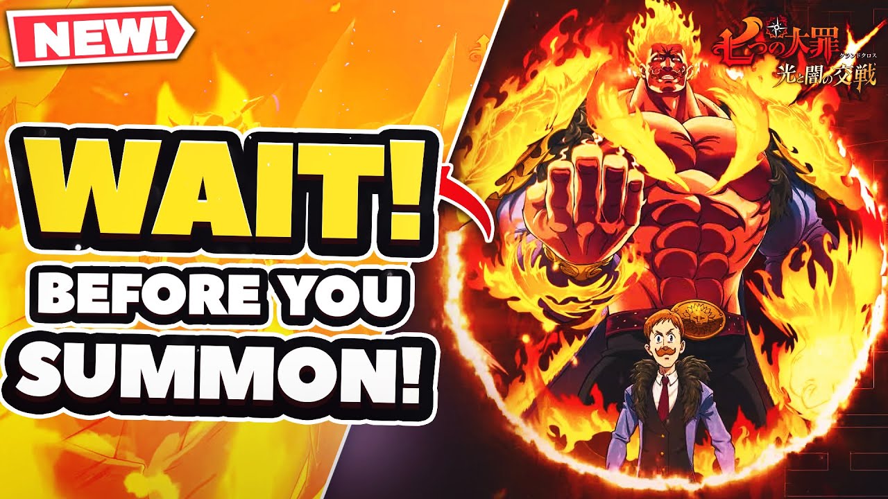 BEFORE YOU SUMMON! UR ESCANOR 5TH ANNIVERSARY BANNER! | Seven Deadly ...