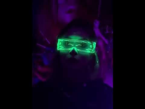 Неоновые светящиеся очки / очки для селфи / Киберпанк очки / тик ток ...